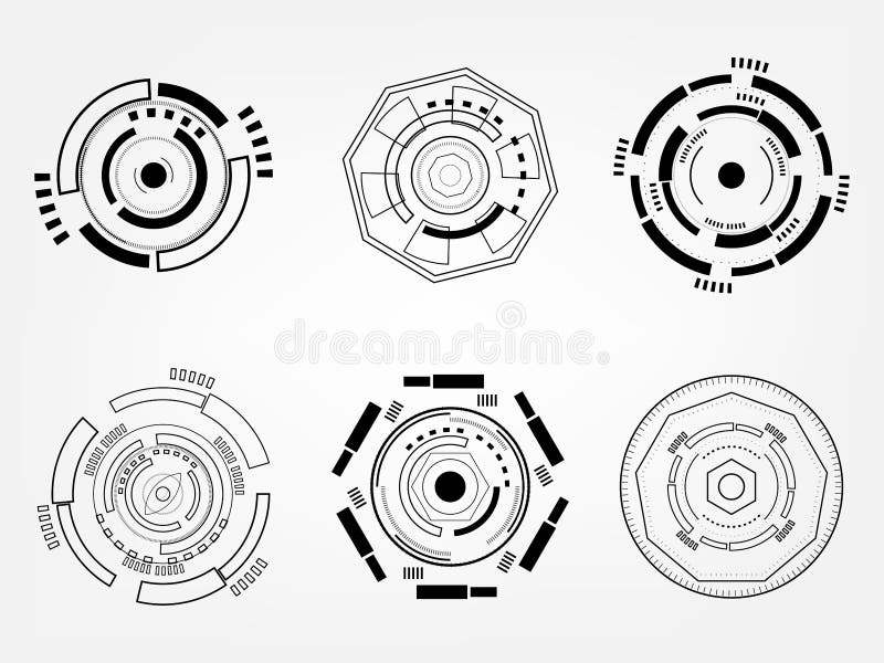 Circle Power Science Technology Online Connection Network Futuristic Abstract Background Vector ...