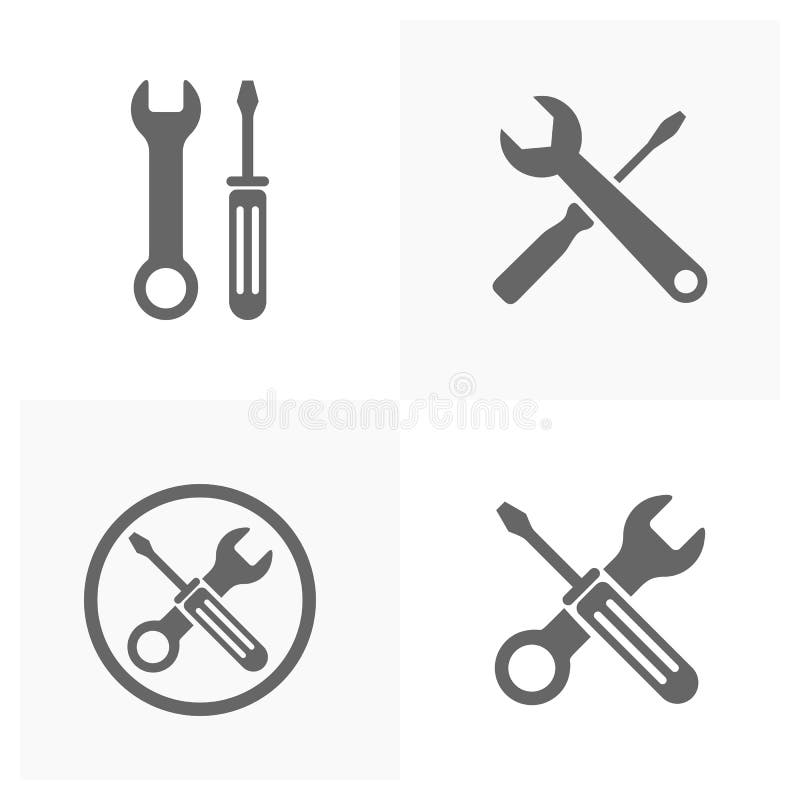 Set of Technical Icon Vector, Engineering Simple Icon Template ...