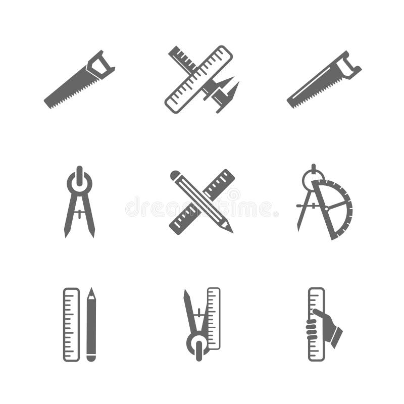 Set of Technical Icon Vector, Engineering Simple Icon Template ...
