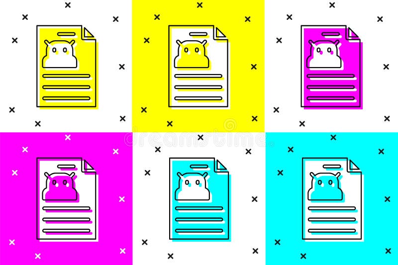 Color Technical Specification Icon Isolated on White Background ...