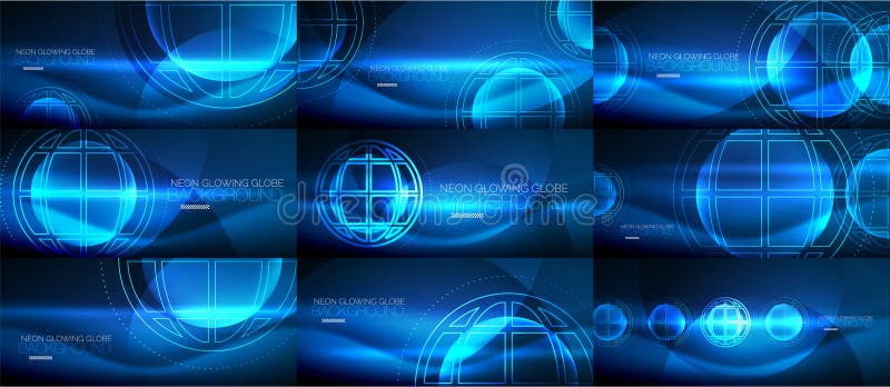 Techno earth stock vector. Illustration of global, detect - 98712926
