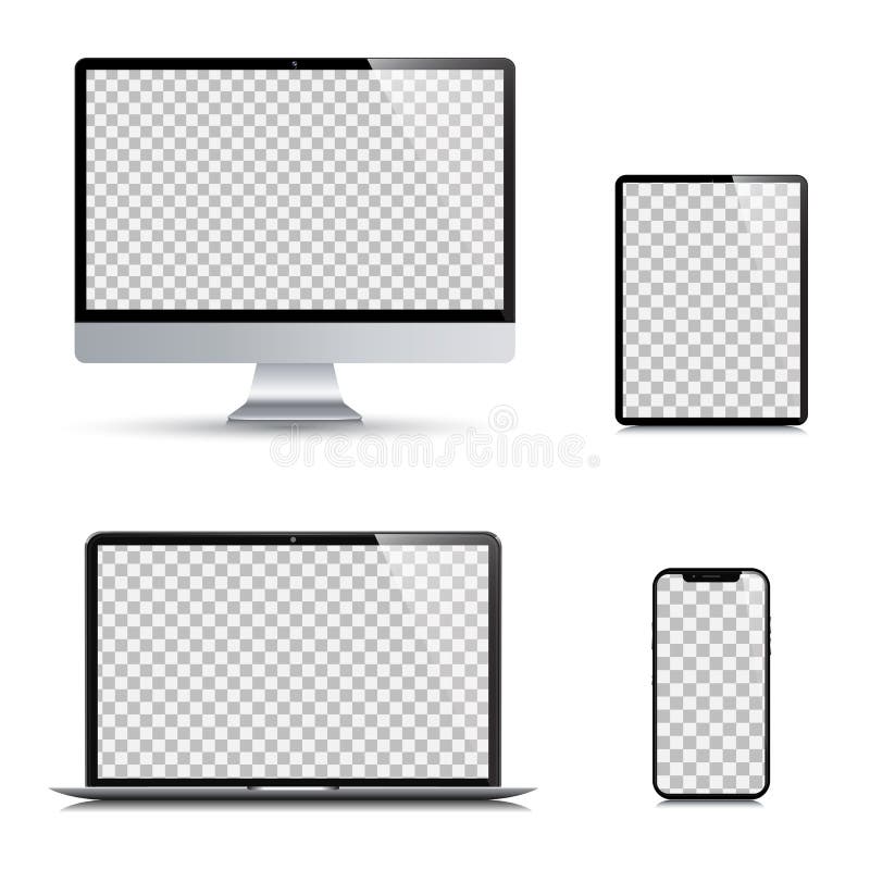 Set Technology Devices with Empty Display - Vector Stock Vector ...