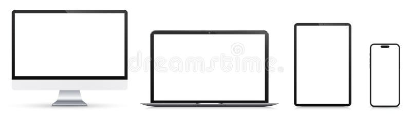 Set Technology Devices with Empty Display - Vector Stock Vector ...