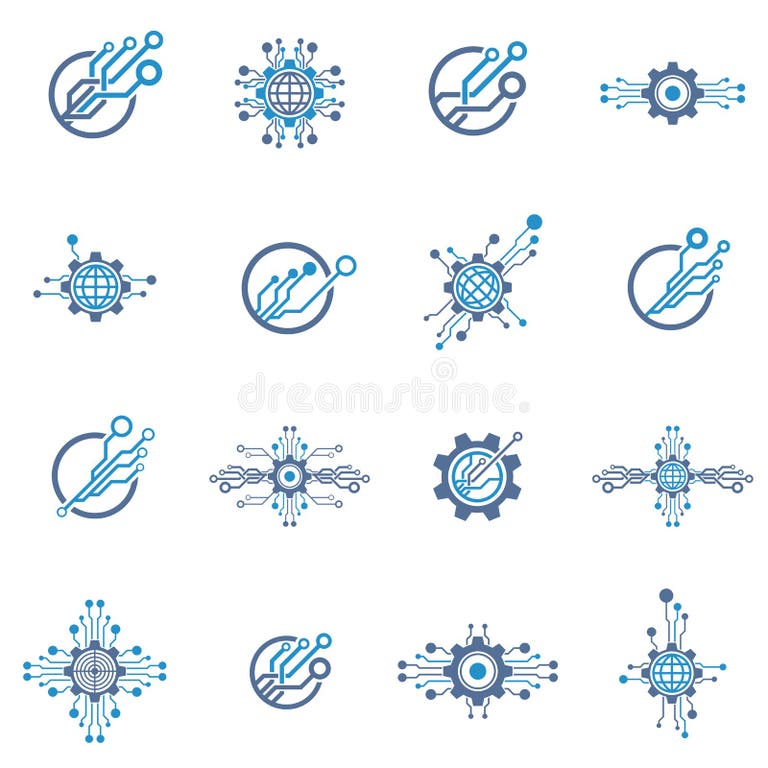 Tech Logo Icon Stock Illustrations – 485,376 Tech Logo Icon Stock ...