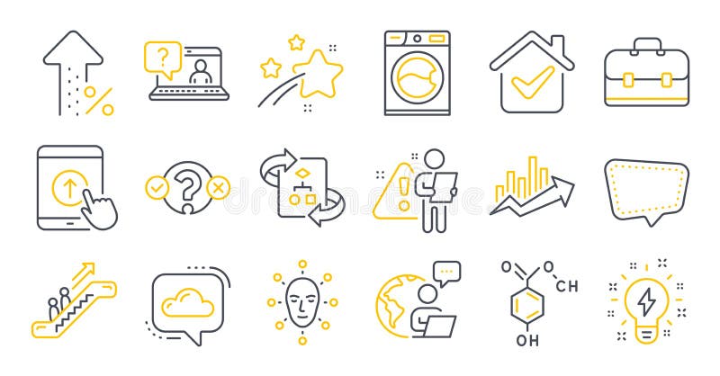 Set of Technology Icons, Such As Cloud Communication, Inspiration, Quiz ... Set of Technology Icons, Such As Cloud Communication, Inspiration, Quiz ...