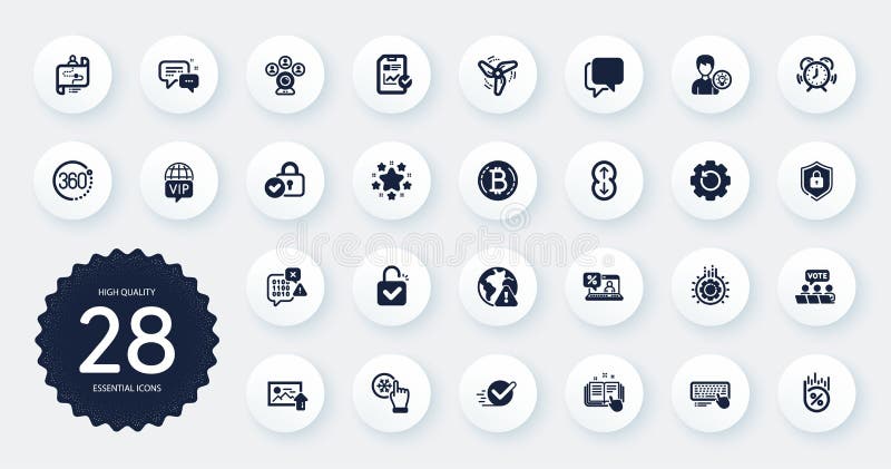 Set of Technology Icons, Such As Journey Path, Online Loan and ...