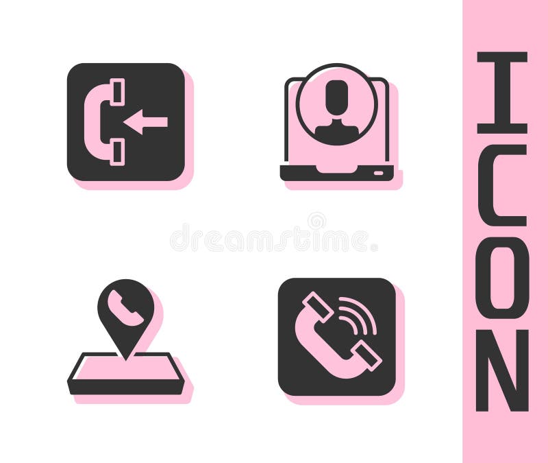 Set Telephone Handset, Incoming Call, Call Center Location and 24 Hours ...