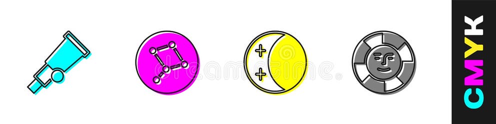 Set Telescope, Great Bear Constellation, Eclipse of the Sun and Sun ...