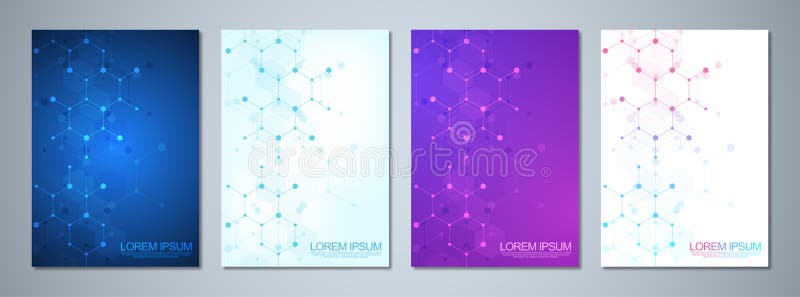 Set of Template Brochure or Cover Book, Page Layout, Flyer Design with ...