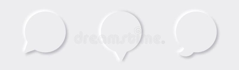 Set Template Neo Buttons Bubble Stock Vector - Illustration of mobile ...