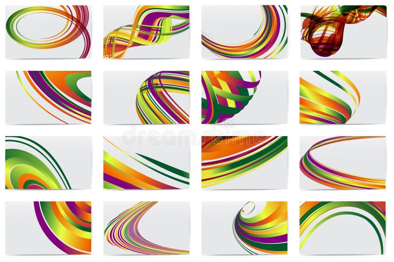 Set of Templates for Business Cards. Elements for Design. Stock Vector ...