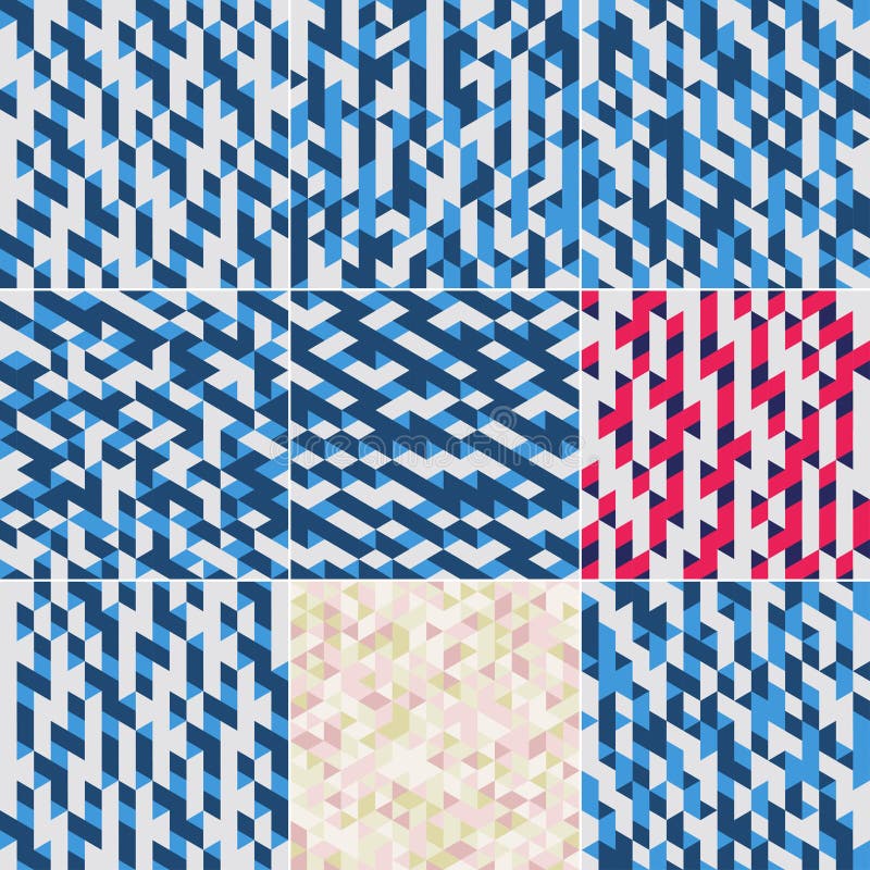 A Set of Templates with Colorful Gradient Triangles in the Corner ...