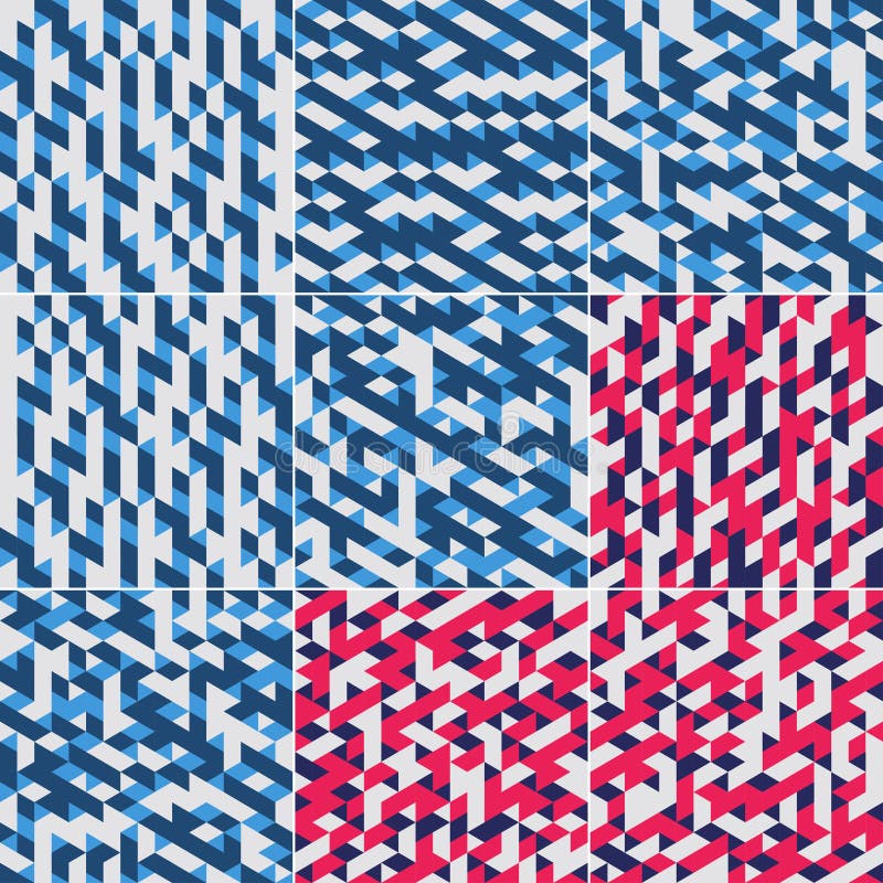 Set of Templates with Colorful Gradient Triangles in the Corner ...