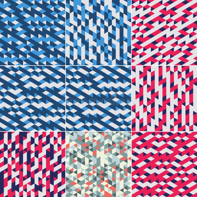 Set of Templates with Colorful Gradient Triangles in the Corner ...