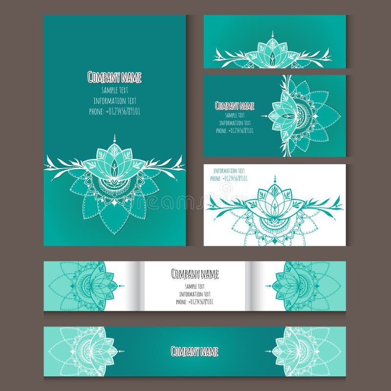 Set of Templates for Corporate Style in Vector Stock Vector ...