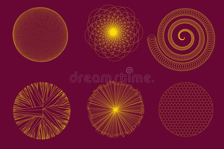 Set of Templates with Globes for Design Project - Vector Illustration ...