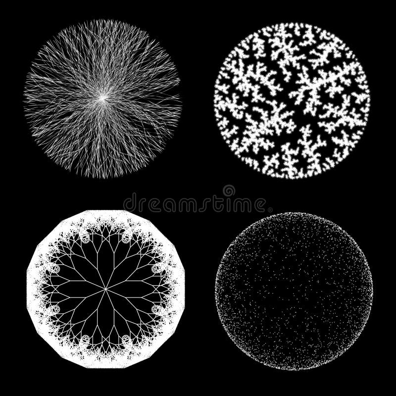 Set of Templates with Globes for Design Project - Vector Illustration ...