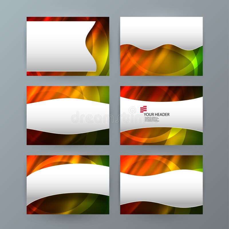 Set Templates Horizontal Presentation Brochure Powerpoint Slide08 Stock ...