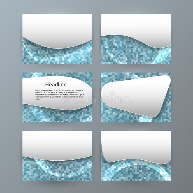 Set Templates Horizontal Presentation Brochure Powerpoint Slide03 Stock ...