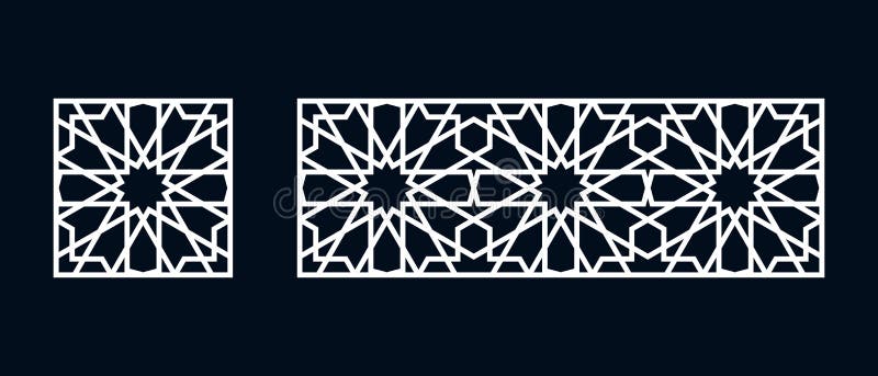 Islamic Pattern for Laser Cutting Stock Vector - Illustration of ...