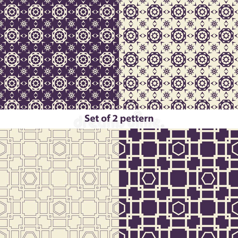 Set of ten Arabic patterns stock vector. Illustration of east - 56390505