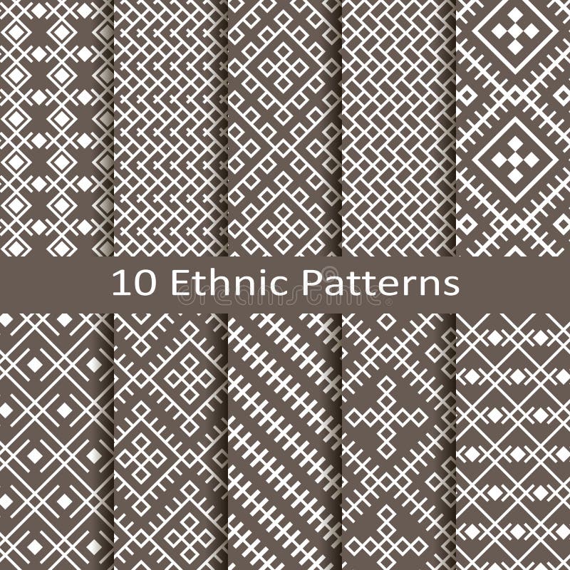 Ethnic Patterns for Embroidery Stitch Stock Vector - Illustration of ornament, pattern: 74295027