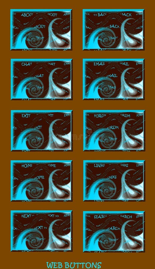 Set Of Ten Web Buttons Picture. Image: 5688586