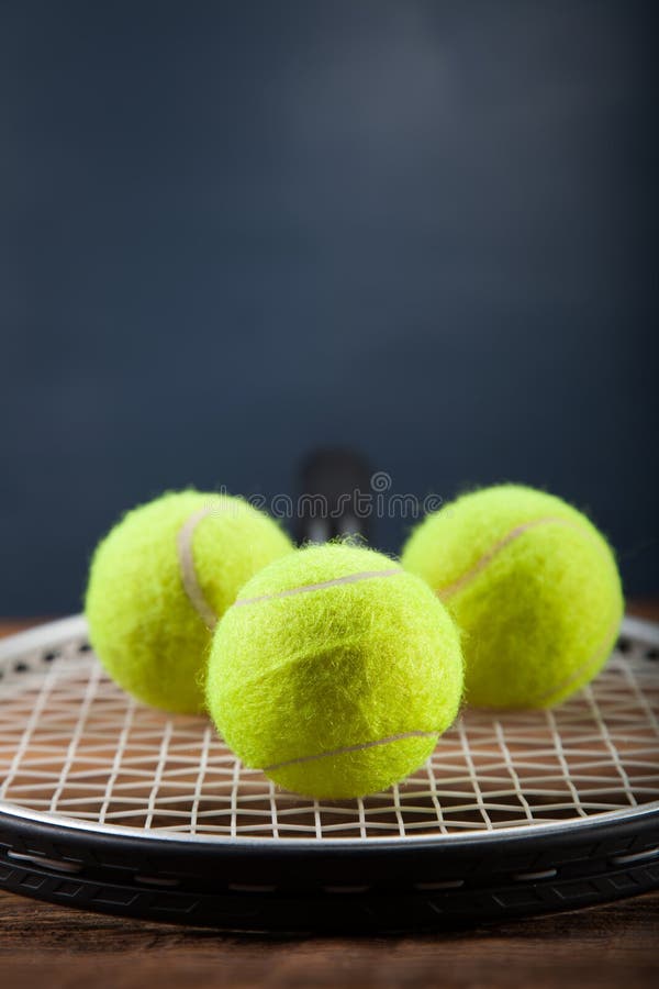 A Set of Tennis. Racket and Ball Stock Photo - Image of racket ...