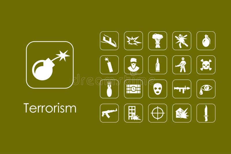 Set Of Terrorism Simple Icons Stock Vector - Illustration of riot ... Set Of Terrorism Simple Icons Stock Vector - Illustration of riot ...