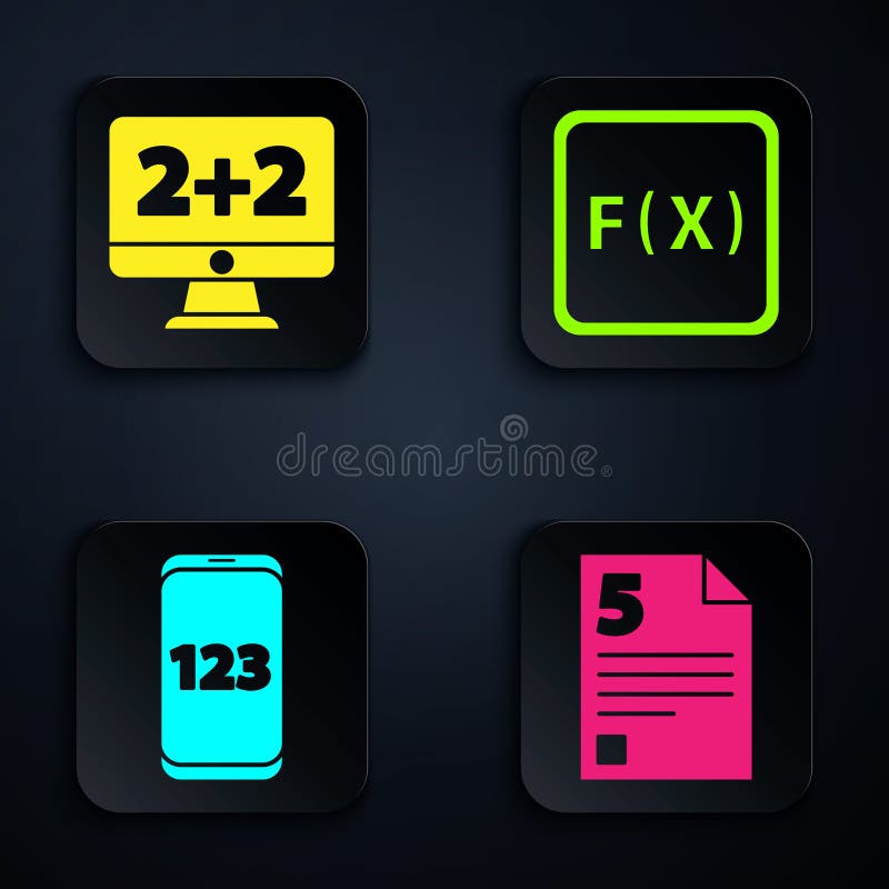 Set Test or Exam Sheet, Equation Solution, Mobile Calculator Interface ...