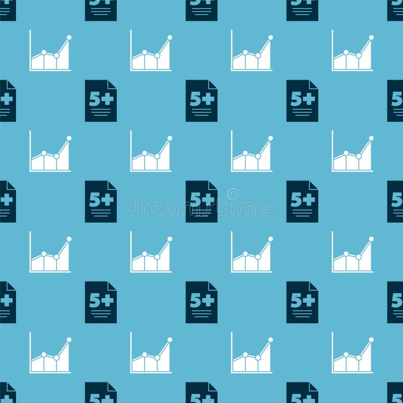 Set Test or Exam Sheet and Graph, Schedule, Chart, Diagram on Seamless ...