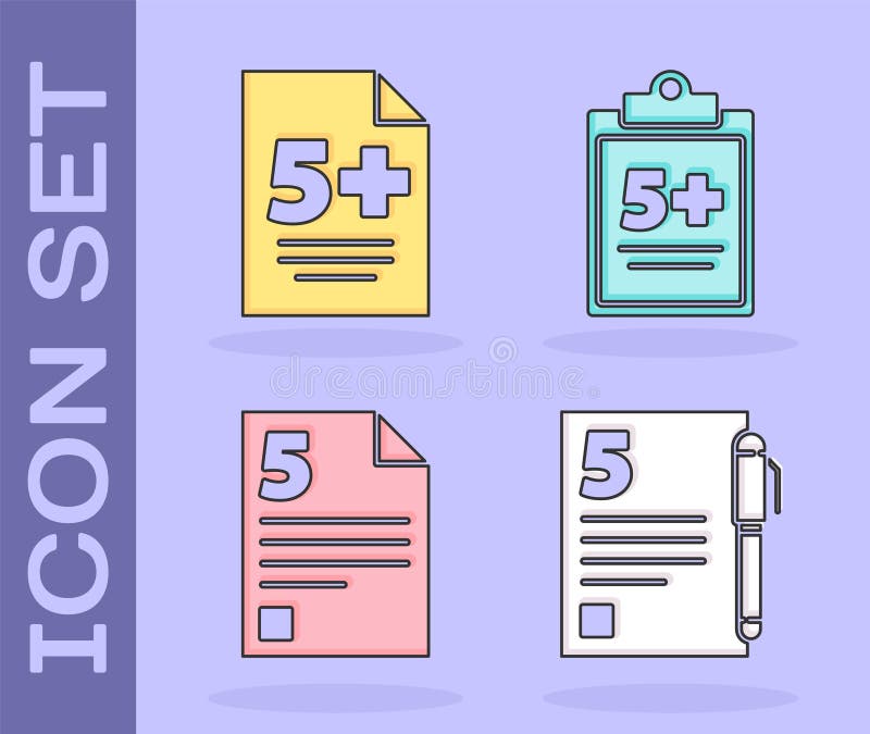 Set Test or Exam Sheet and Pen, Test or Exam Sheet, Test or Exam Sheet ...