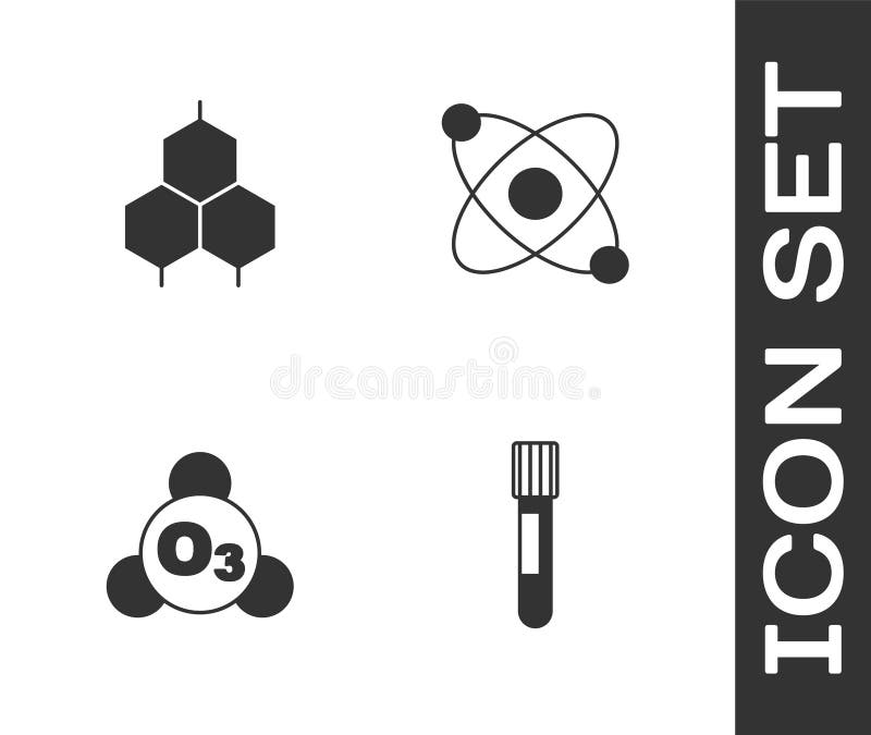 Set Test Tube, Chemical Formula, Ozone and Atom Icon. Vector Stock ... Set Test Tube, Chemical Formula, Ozone and Atom Icon. Vector Stock ...