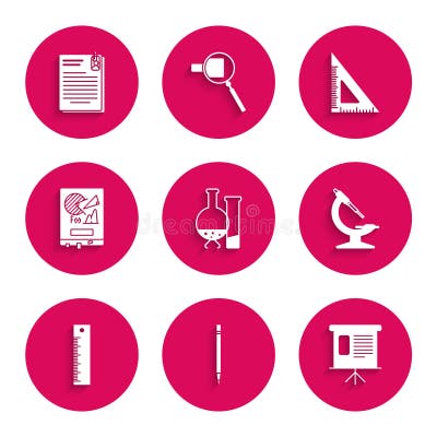 Set Test Tube and Flask Chemical Laboratory Test, Schedule, Chart ...