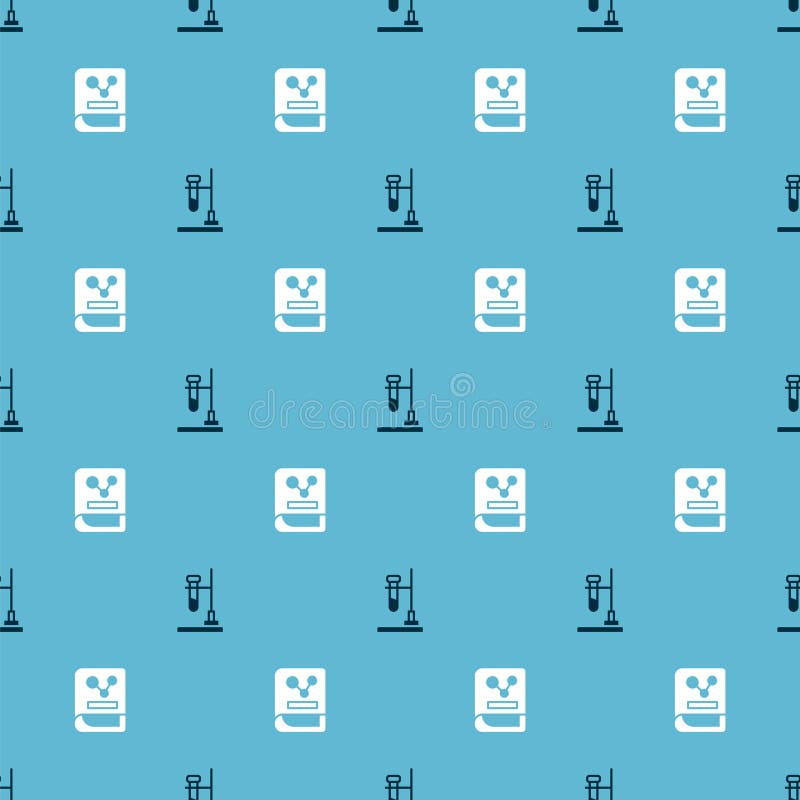 Set Test Tube Flask on Fire and Chemistry Book on Seamless Pattern ... Set Test Tube Flask on Fire and Chemistry Book on Seamless Pattern ...