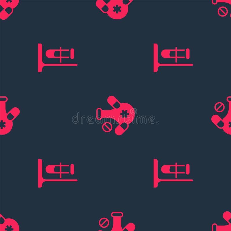 Set Test Tube Flask on Stand and Medicine Pill on Seamless Pattern ... Set Test Tube Flask on Stand and Medicine Pill on Seamless Pattern ...