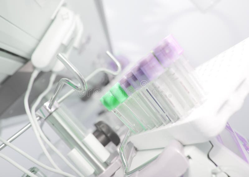 Set of Test Tubes in Research Lab Stock Photo - Image of care, medical ...