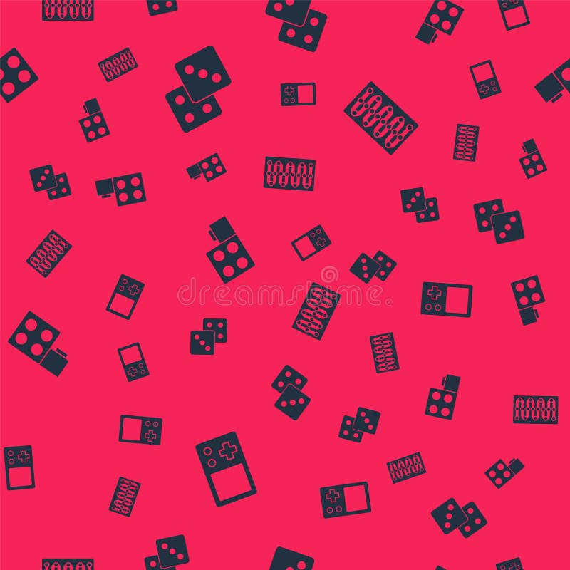 Set Tetris, Game Dice, Toy Building Block Bricks and Board Game on ...