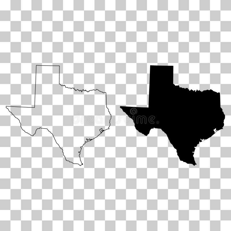 Texas Map Shape, United States of America. Flat Concept Icon Symbol ...