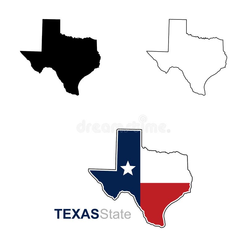 Set of Texas map vector stock vector. Illustration of circle - 255367425