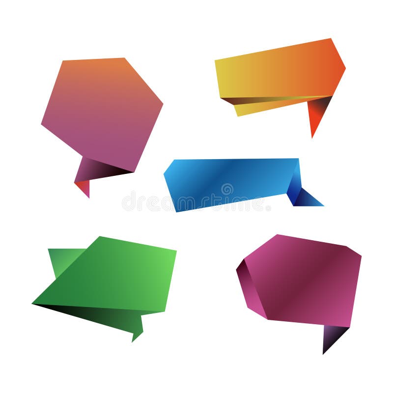 Set text clouds stock vector. Illustration of bubble - 44460647