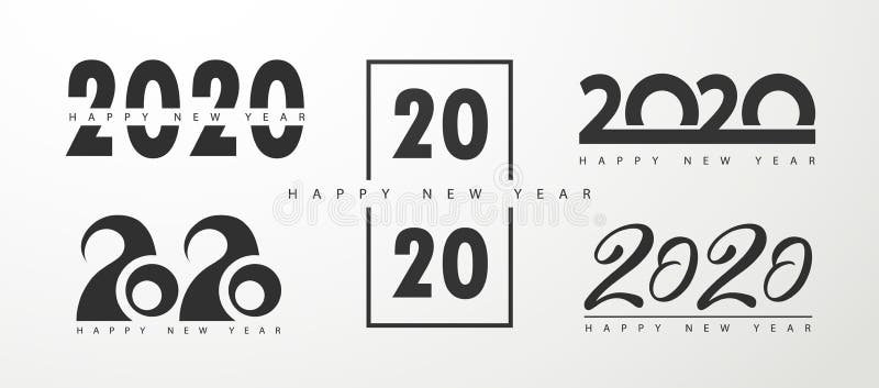2020 Text Design - Modern 2020 Text Design, Perfect for Website, Annual ...