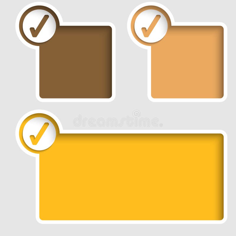 Set text frames check box stock vector. Illustration of note - 34590563