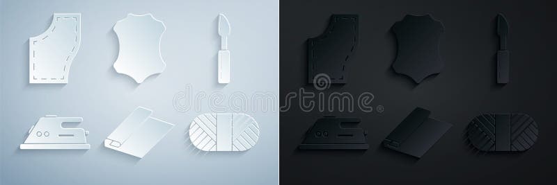 Set Textile Fabric Roll, Cutter Tool, Electric Iron, Sewing Thread ...