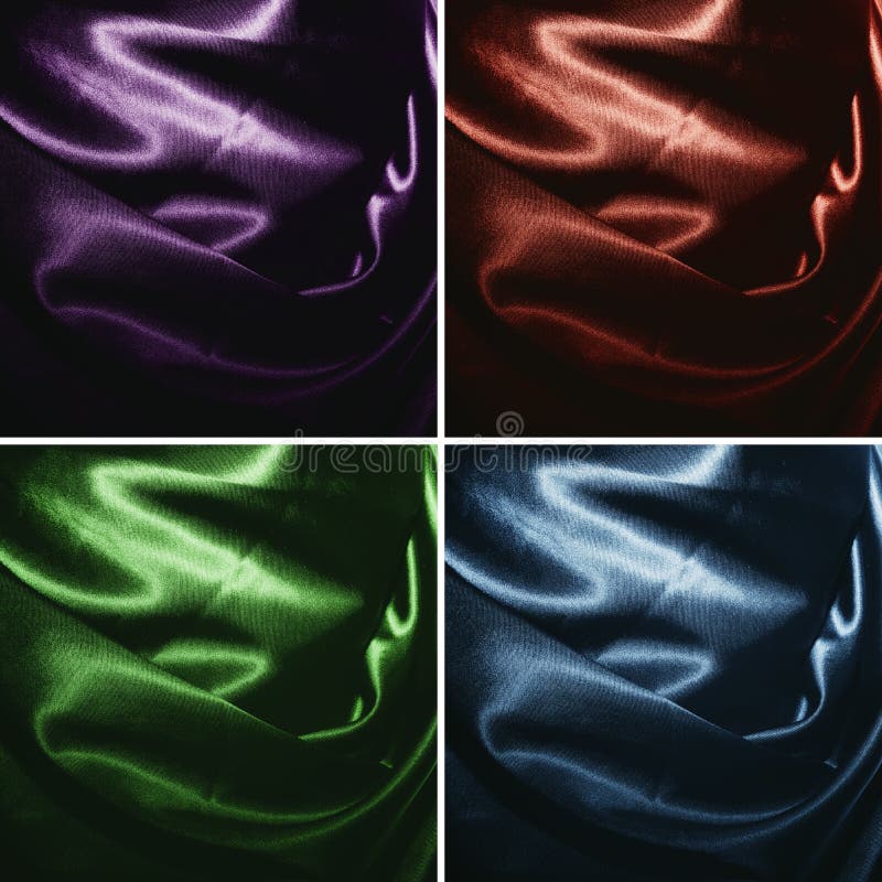 Set of Texture colore silk stock photo. Image of smooth - 71304310