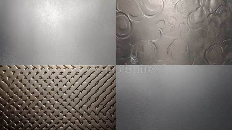 Set Texture Group of Metallic Gradient Steel Shiny Background Silver ...