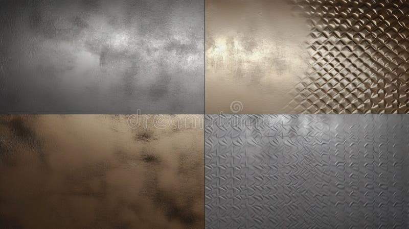 Set Texture Group of Metallic Gradient Steel Shiny Background Silver ...