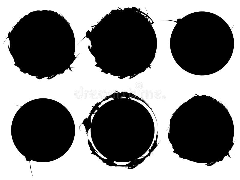 Set of Textured, Rough and Grungy Elements Isolated on White. Elements ...