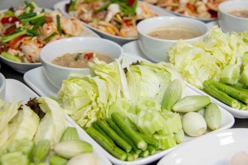 Set Thai Food for Lunch and Dinner Stock Image - Image of tradition ...