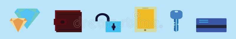 Set of Theft Cartoon Icon Design Template with Various Models. Vector ...